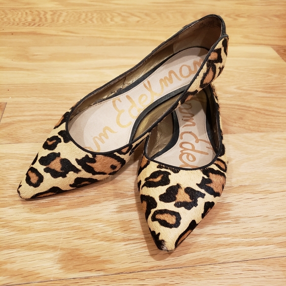 Sam Edelman | Shoes | Sam Edelman Leopard Flats | Poshmark